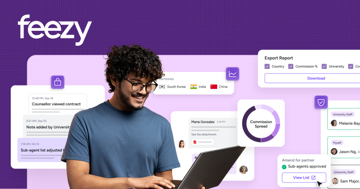 Feezy | Digital Contract Management for Agents and Universities